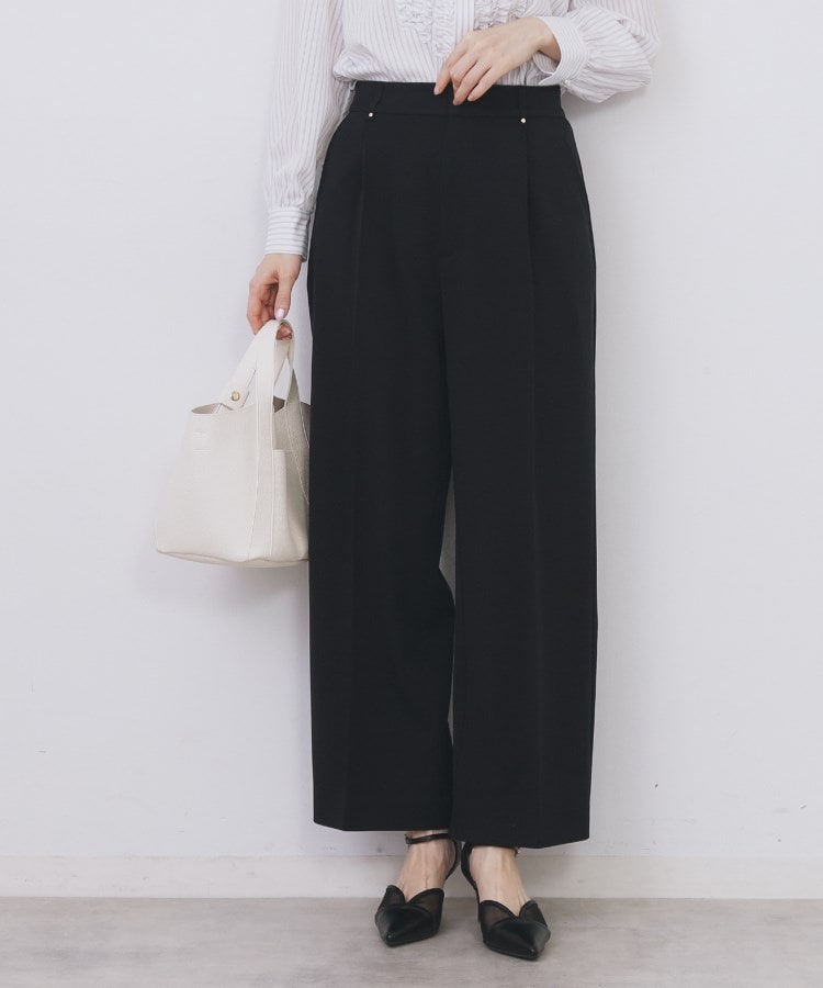 梳毛調あったかワイドパンツ【洗濯機OK／イージーアイロン】 | KOBUNSHA SELECT SHOP | 梳毛調あったかワイドパンツ ...